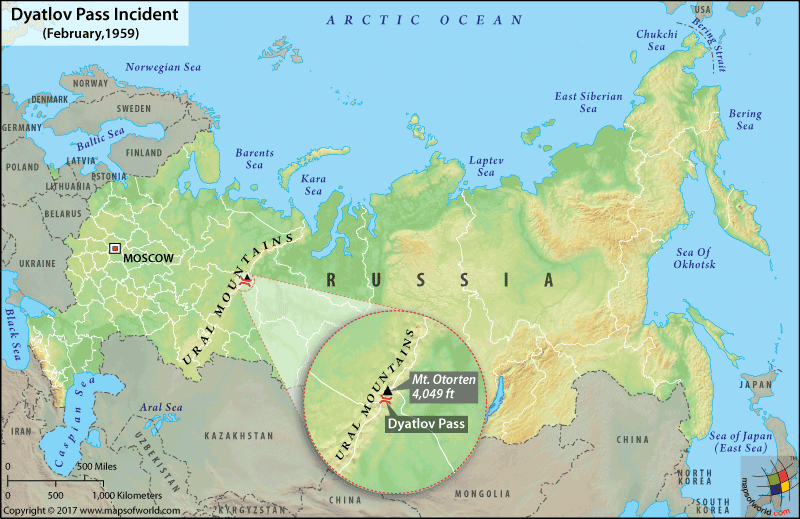 Dyatlov Pass Incident Map Dyatlov Pass Incident Map